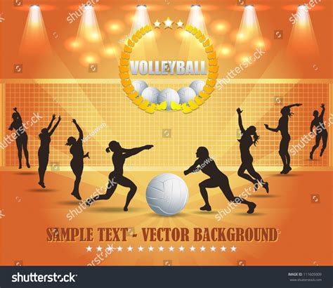 Abstract Background Volleyball Vector Design Image Vectorielle De