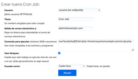 Crear Un Cron Job Centro De Ayuda De DreamHost