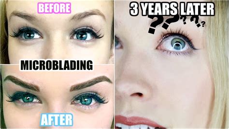 3 Years After Microblading Was It Worth It Eyebrow Tattoo Youtube