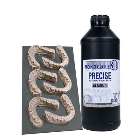 Monocure 3d Precise Hd Dental Model Resin 1l Almond Dlp Resin