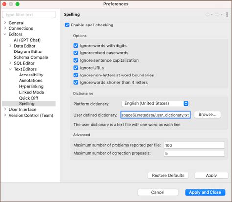 spelling · dbeaver dbeaver wiki · github