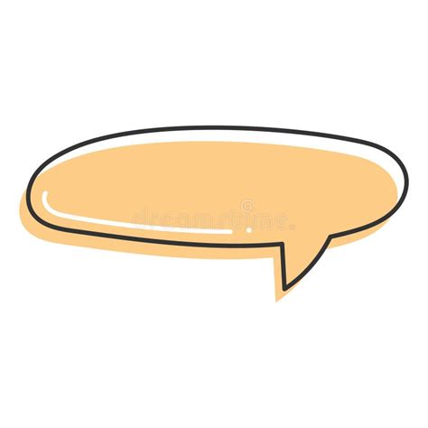 Comic Bubble Chat Sketch Icon Hand Draw Vector Stock Illustration Illustration Of Abstract