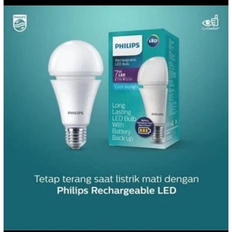 Jual Lampu Philips 7w Emergency Led Bulb Lamp Darurat Philips 7w Bohlam Led Pijar Led Philips 7w