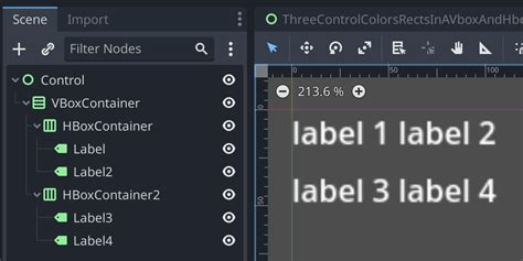 Help With Box Containers And Nested Controls Godot Forums