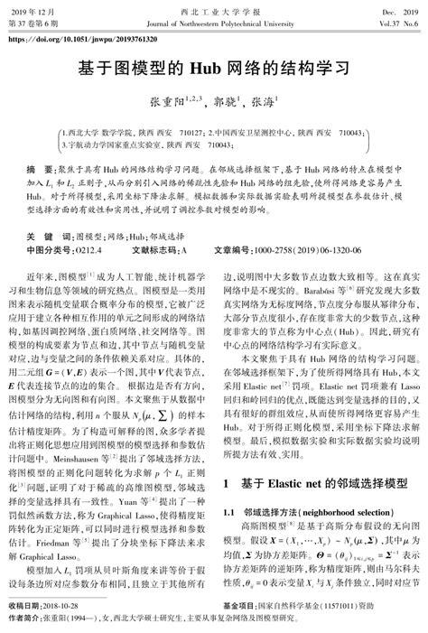 Pdf Learning The Structure Of Hub Network Based On Graph Model