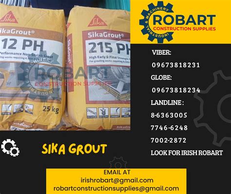 Sika Grout Commercial And Industrial Construction Tools And Equipment On