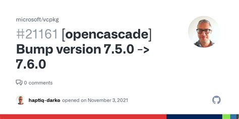 Opencascade Bump Version 750 760 · Issue 21161 · Microsoft