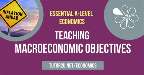 Teaching Macroeconomic Objectives Essential A Level Economics Tutor2u