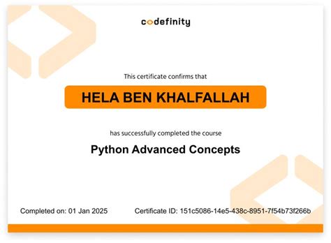 Héla Ben Khalfallah On Linkedin Python Codefinity