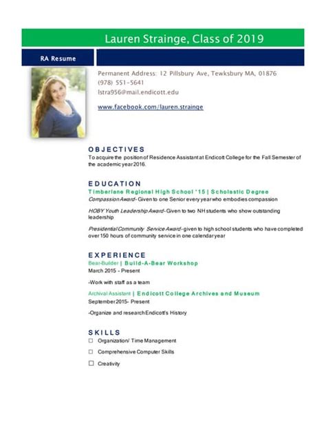 Ra Resume Pdf