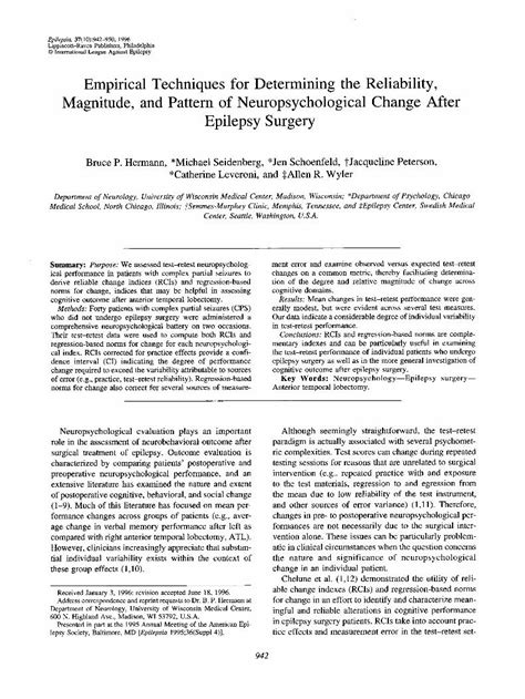 pdf empirical techniques for determining the reliability magnitude