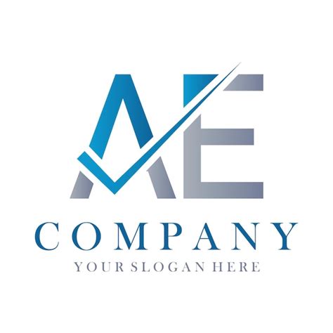 Diseño De Logotipo De Letra Ae Plantilla Vector Iniciales Creativas