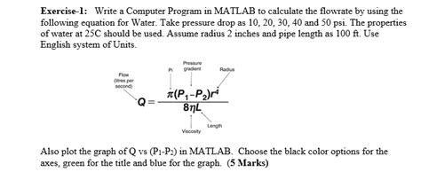 Solved Exercise Write A Computer Program In MATLAB To Chegg