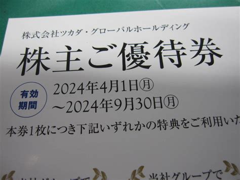 ツカダ グローバルホールディング レストラン ホテル サロン 美楽温泉 1枚 優待 株主優待 割引 有効期限 2024年9月30日施設利用券