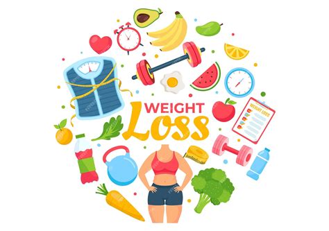 Premium Vector Weight Loss Vector Illustration Of Woman Body