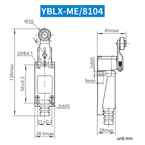 Chnt Yblx Me8104 Limiter Travel Switches Micro Self Resetting Stroke
