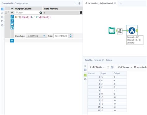 Solved Setting A Value To A Negative Number Alteryx Community