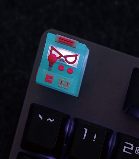 Hot Keys Project Hkp Error Angry Trans Blue Red Artisan Keycap