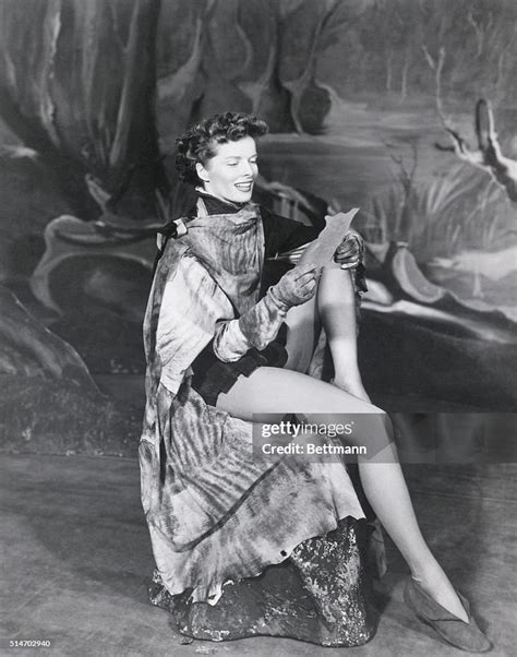 Katharine Hepburn Shows More Than A Little Leg As Rosalind In A