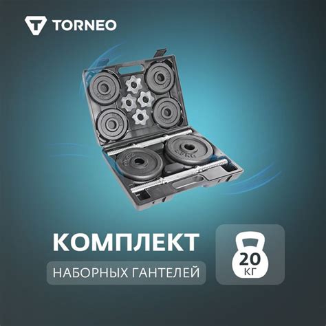 Гантели Torneo 119006TRN, 2 шт., черный - купить по выгодным ценам в ...