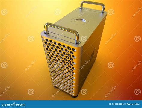 Apple Mac Pro 2019 Desktop Computer Colorful Perspective Editorial Photography Illustration