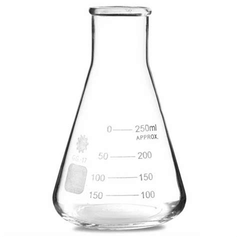 Glass 250 Ml Conical Flask For Chemical Laboratory At ₹ 18piece In Ambala