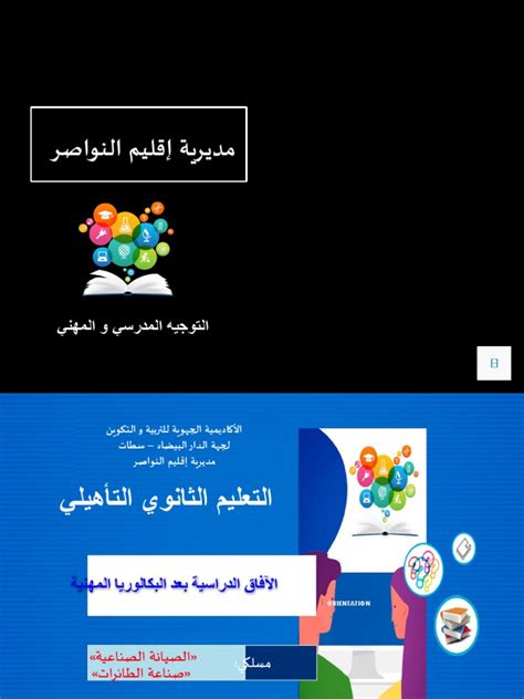 آفاق البكالوريا المهنية مسلكي صناعة الطائرات و الصيانة الصناعية Pdf