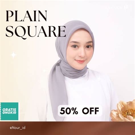 Jual 100k Get 5 Pcs Plain Square Premium Shopee Indonesia