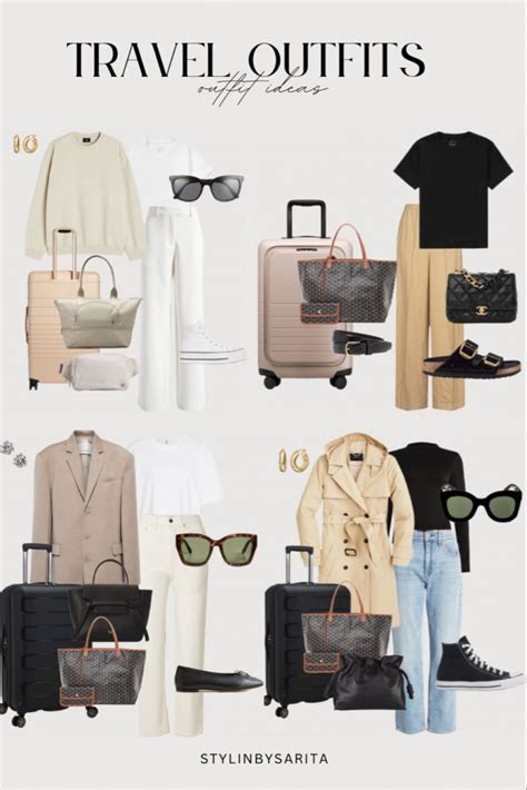 Travel Outfit Ideas Capsule Wardrobe For Airplanes