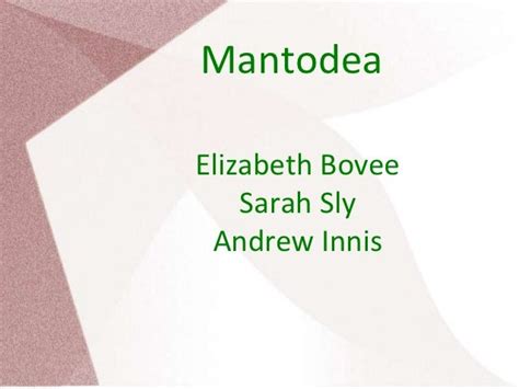 Mantodea Presentation2