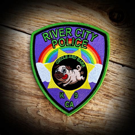 K9 K9 River City Ca Police K9 Patch Ghost Patch