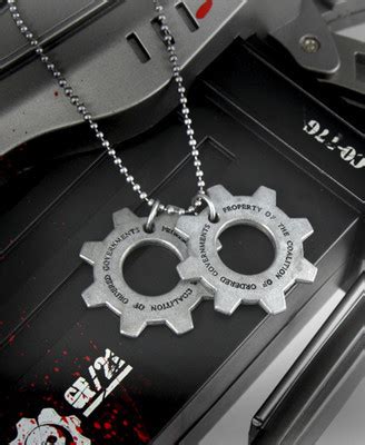 Gears Of War 3 Metal Cog Tags Prop Replica 357694551
