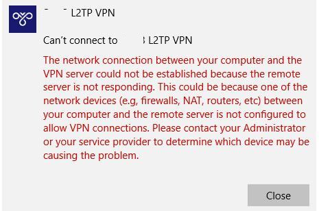QuickFix Windows L2TP IPSec Client Behind NAT Cant Connect To Windows