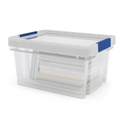 Form Xago Heavy Duty Clear 15l Plastic Small Stackable Storage Box
