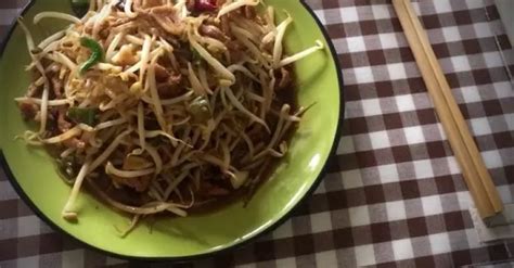 绿豆芽炒肉丝的详细做法 大厨网简易食谱