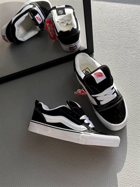 Кеды Vans Old Skool KNU Вансы Олд Скул Кну низкие унисекс черно-белые ...