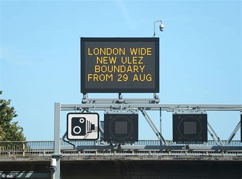 Anti Ulez Protestors Take To The Streets Of South London As New Cameras Go Up On M Ahead Of