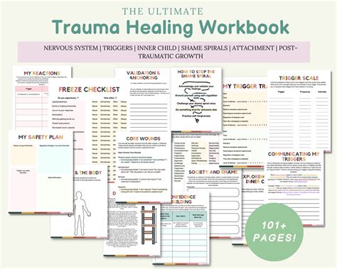 Trauma Healing Bundle Trauma Workbook Nervous System Regulation