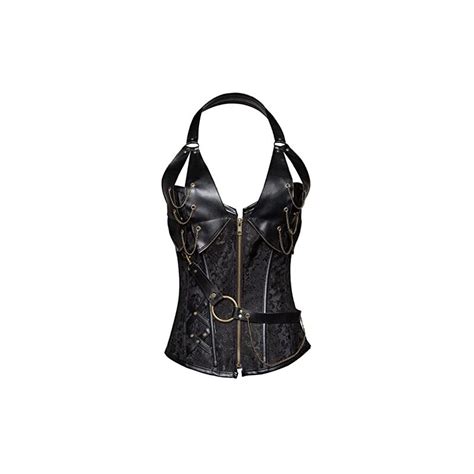 WOXIHUAN Corsetto Steampunk Gotico Da Donna Bustino In Pelle Donna