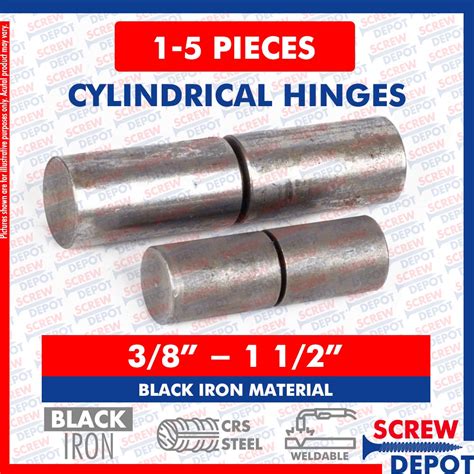 1 5pcs Bi Cylindrical Hinges For Gate Door Round Cylindrical Hinge For Welding Screw Depot