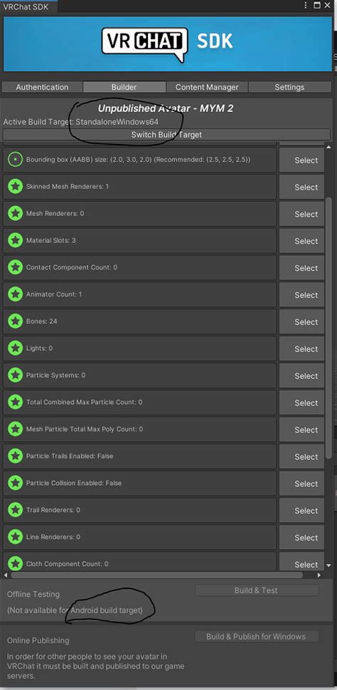 Unable To Switch From Android Build Targetting Help Vrchat Ask Forum