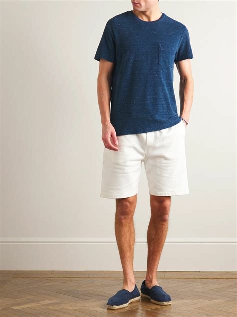 Orlebar Brown Ob Cotton Terry T Shirt Blue Orlebar Brown