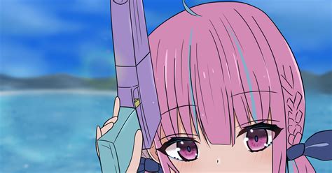 湊あくあ 湊あくあ水着 コニのイラスト Pixiv