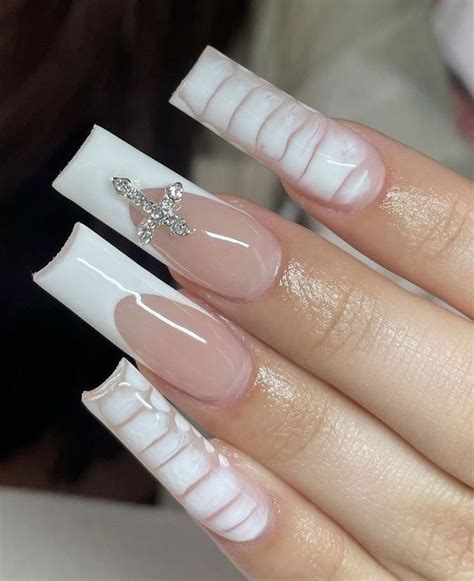 French Tip Acrylic Nails Colored Acrylic Nails Short Square Acrylic