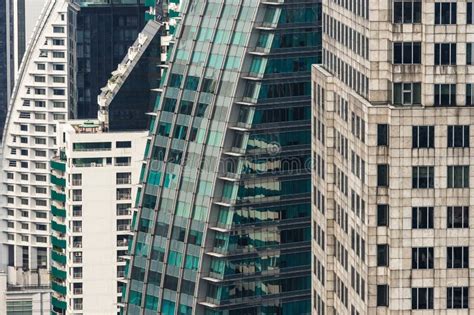 Exterior Design Of Modern Buildings Facade In City Details And Windows