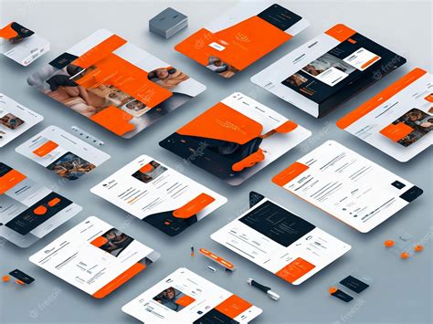 Premium Ai Image Modern User Interface Design Template Mockups Ui Ux Design Website Design Mockups