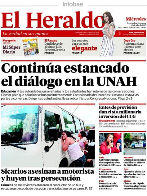 El Heraldo Honduras Miércoles 19 De Julio De 2017 Infobae
