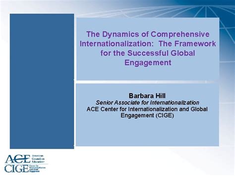 The Dynamics Of Comprehensive Internationalization The Framework For