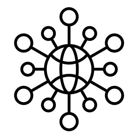 neural network line icon 14640498 vector art at vecteezy