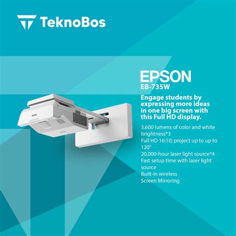 Jual Epson Projector Eb 735f Shopee Indonesia